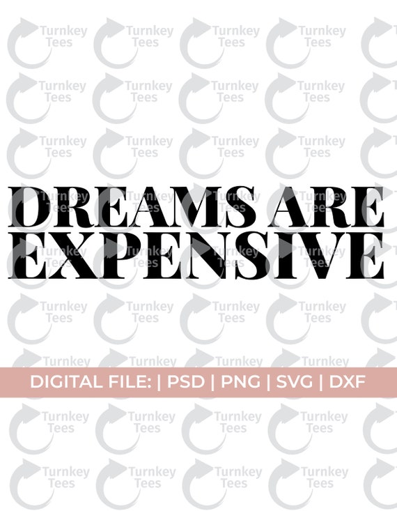 Éxito svg los sueños son caros svg svg hecho a sí mismo ceo - Etsy España