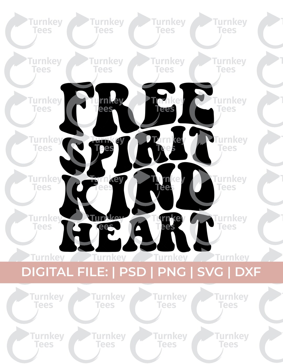 Free Spirit Kind Heart Svg Magical Svg Wavy Text Svg Cheery - Etsy