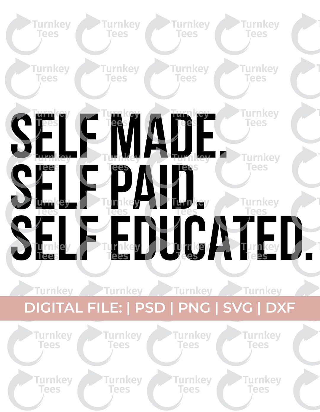 Self Made Svg Self Paid Svg Self Educated Svg Entrepreneur - Etsy