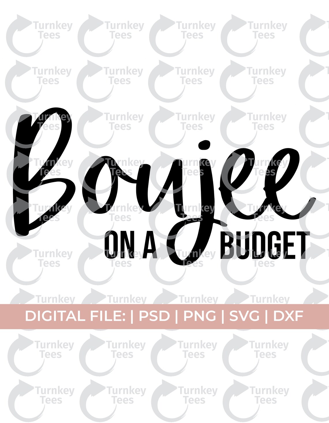 Boujee on a Budget Svgbougie Svgboujee Svgclassy - Etsy