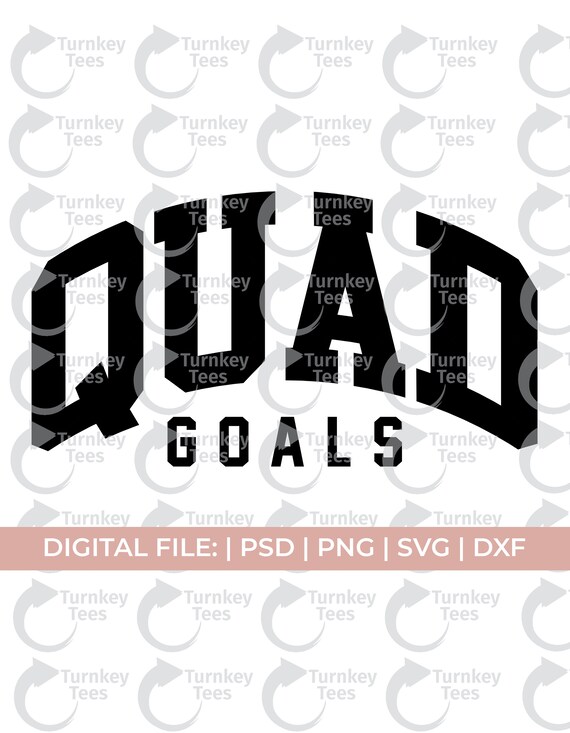 Quad Goals Svg Leg Day Svg Gym Svg Fitness Svg Squat Svg - Etsy UK