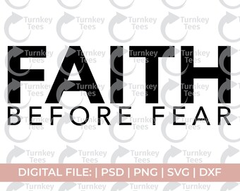 Faith Before Fear - Etsy
