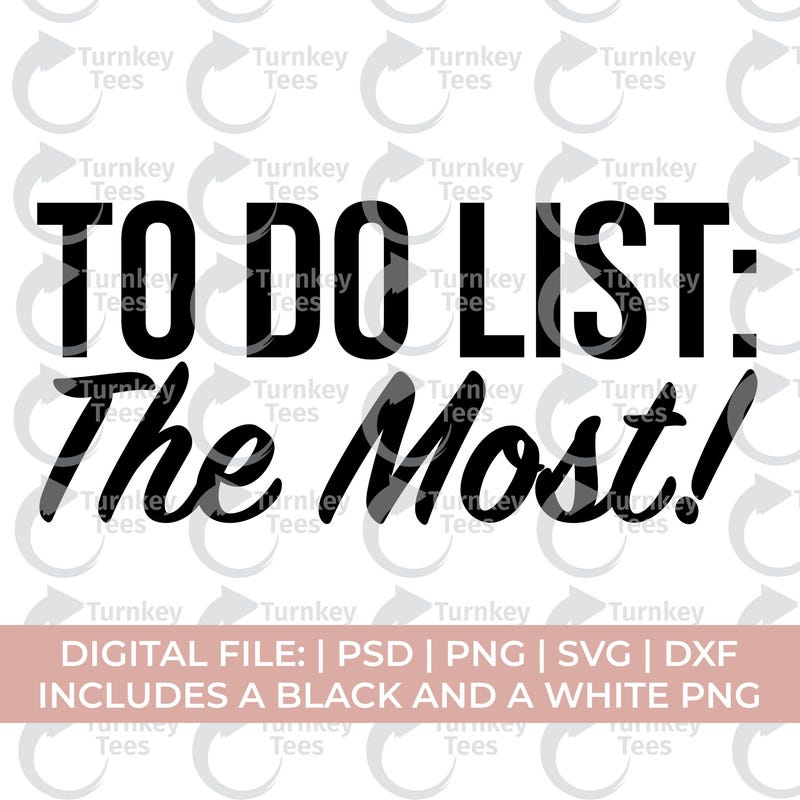 To Do List Svg - Etsy