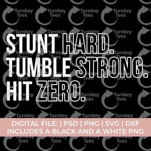 Hit Zero Svg Png, Cheer Svg Png, Stunt Hard Tumble Strong Hit Zero Svg ...