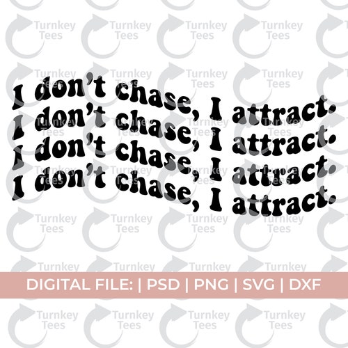 Manifest SVG Don't Chase Attract Manifestation Svg - Etsy UK