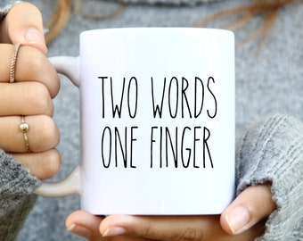 One Finger Mug - Etsy