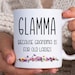 Personalized Glamma Mug, New Grandma Announcement Coffee Mug, Pregnancy ...