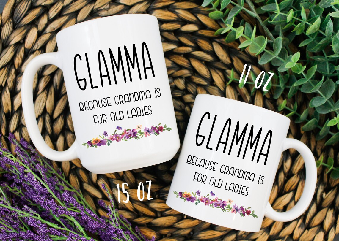 Personalized Glamma Mug, New Grandma Announcement Coffee Mug, Pregnancy ...