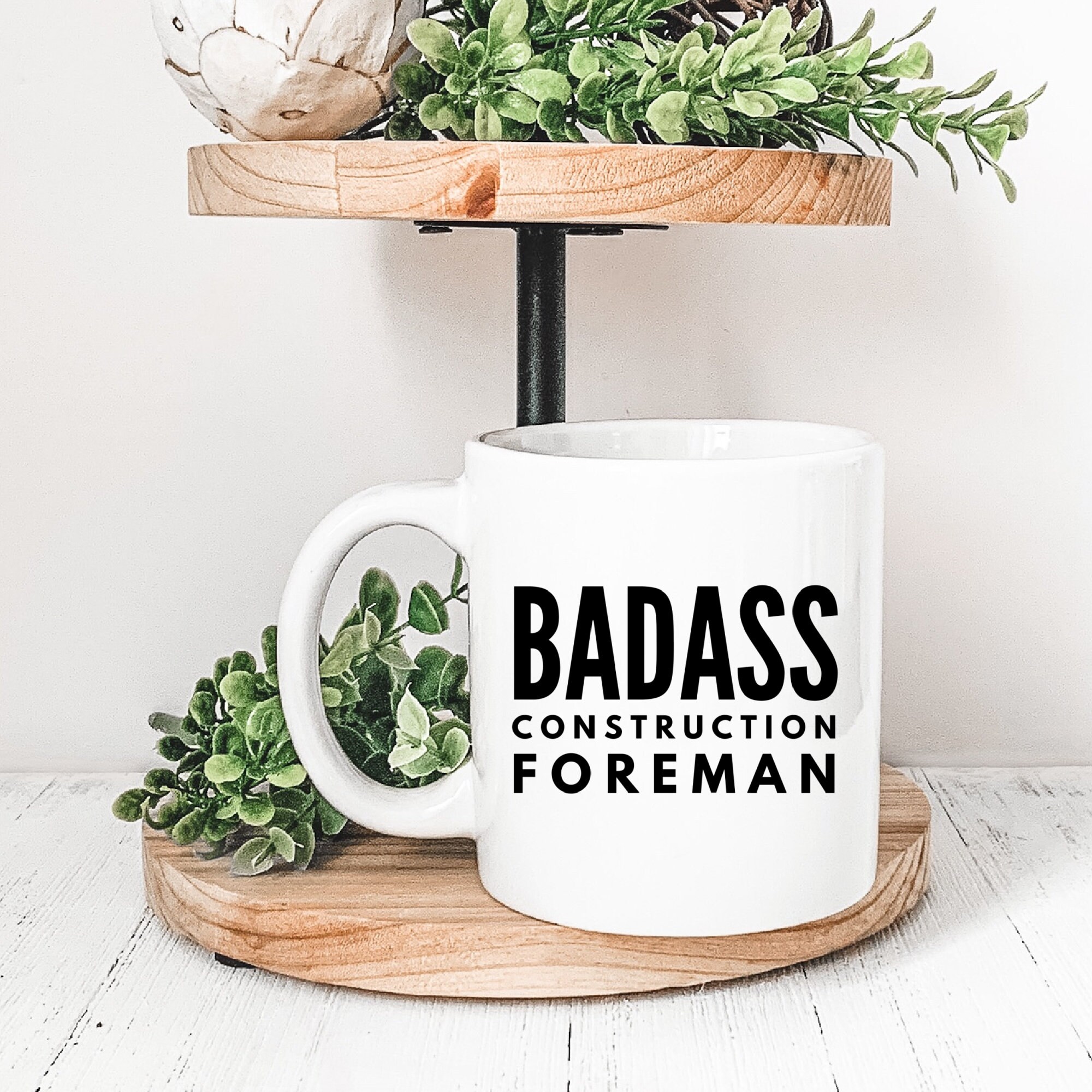 Funny Badass Construction Foreman Mug Gift for Construction - Etsy UK