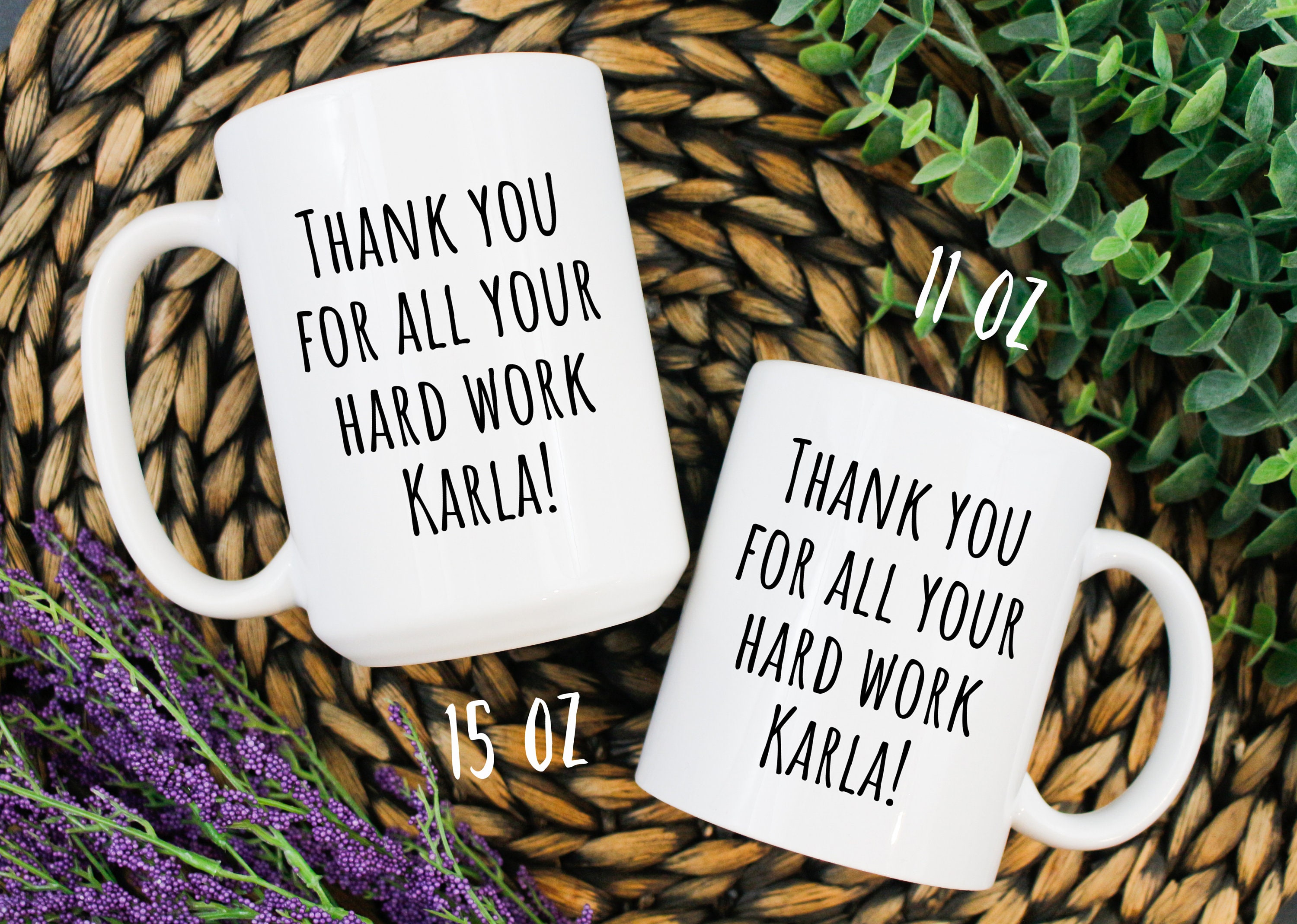 Taza personalizada de agradecimiento a los empleados Regalos de ...