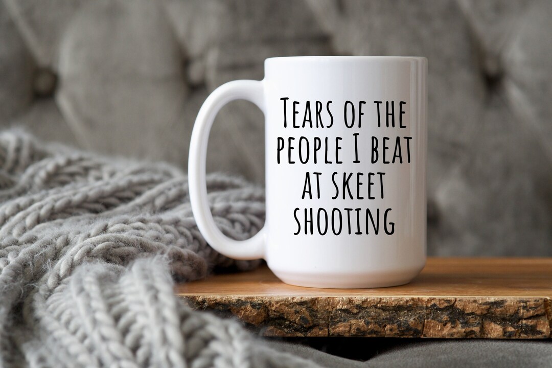 Skeet Shooting Mug, Trap Shooting, Clay Pigeon Shooting, Skeet Shooting ...