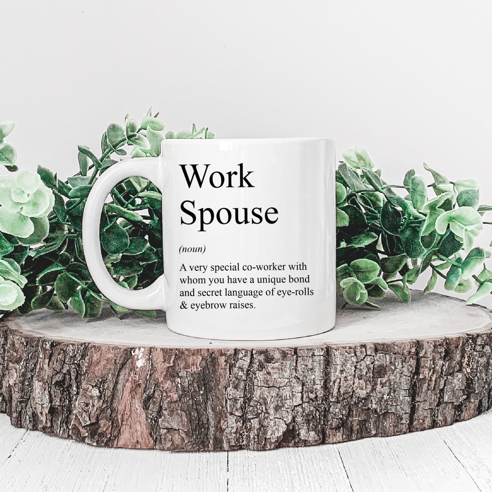Funny Work Spouse Definition Mug Funny Work Wife Gift Birthday ...