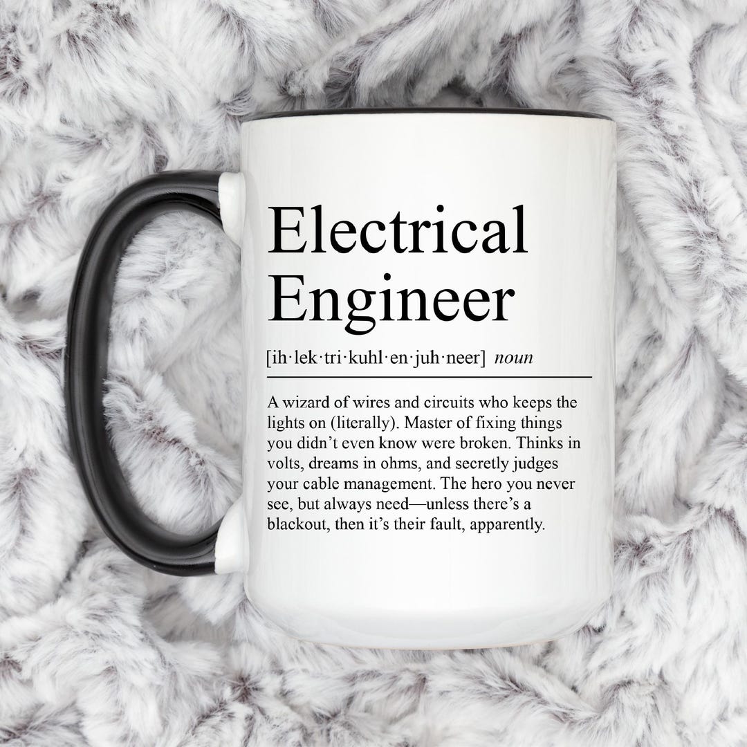 Electrical Engineer Mug Electrician Gifts Electrical Engineer Gift ...