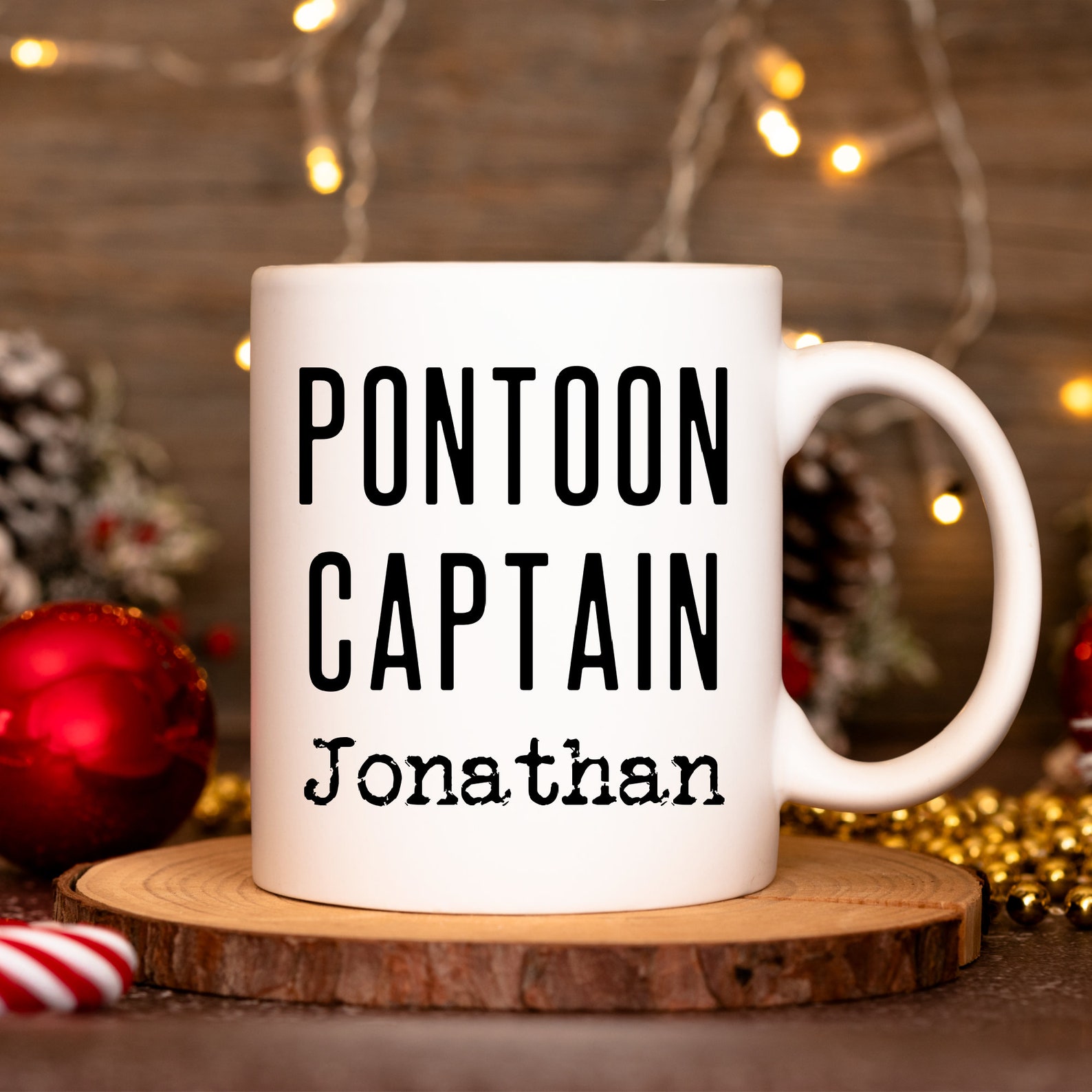 Pontoon Boat Gifts, Personalized Pontoon Captain Mug, Personalized ...