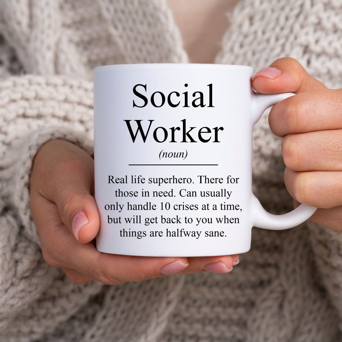 Funny Social Worker Definition Mug Social Worker Gifts Best Social ...