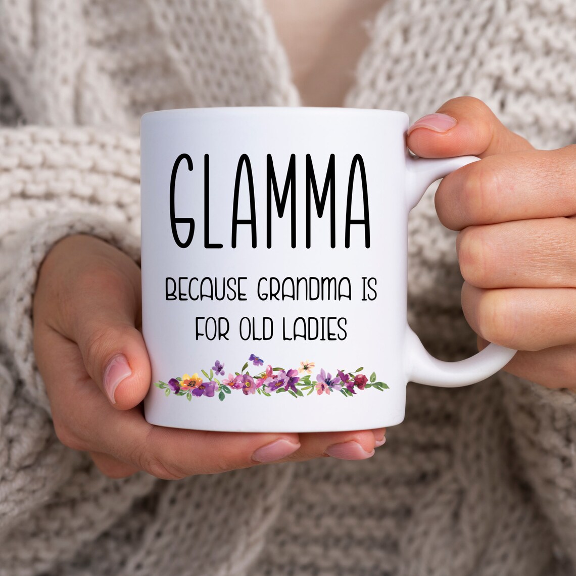 Personalized Glamma Mug, New Grandma Announcement Coffee Mug, Pregnancy ...