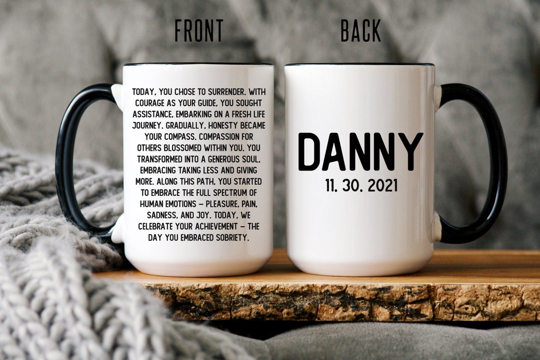 Personalized Sobriety Gift, Sober Anniversary Gift, AA Recovery Gift ...