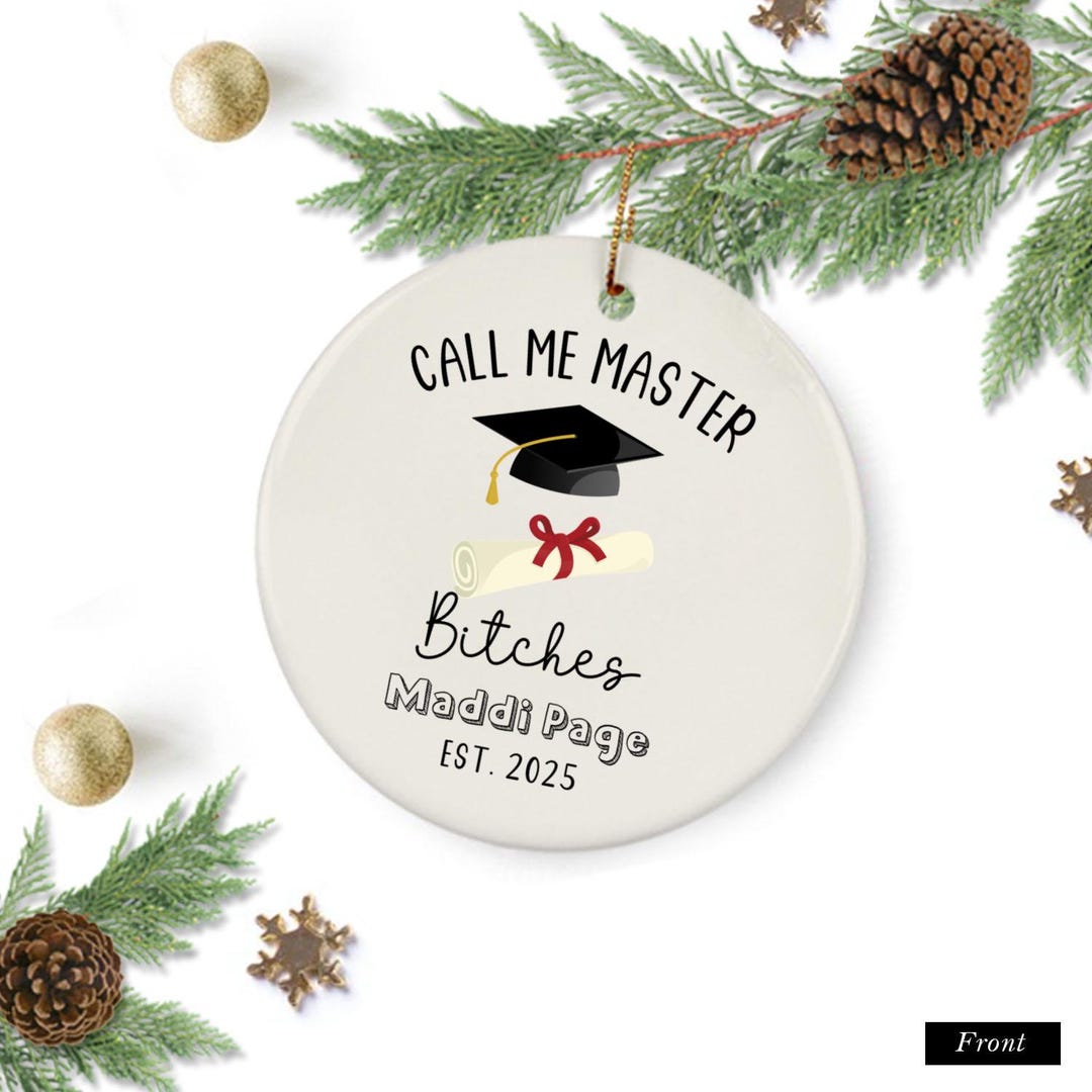 Masters Graduation Gifts Graduation Ornament Graduation Favors Masters ...