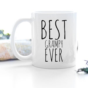 Best Grampy Ever Mug for Grandfather Pregnancy Reveal Father's Day or ...