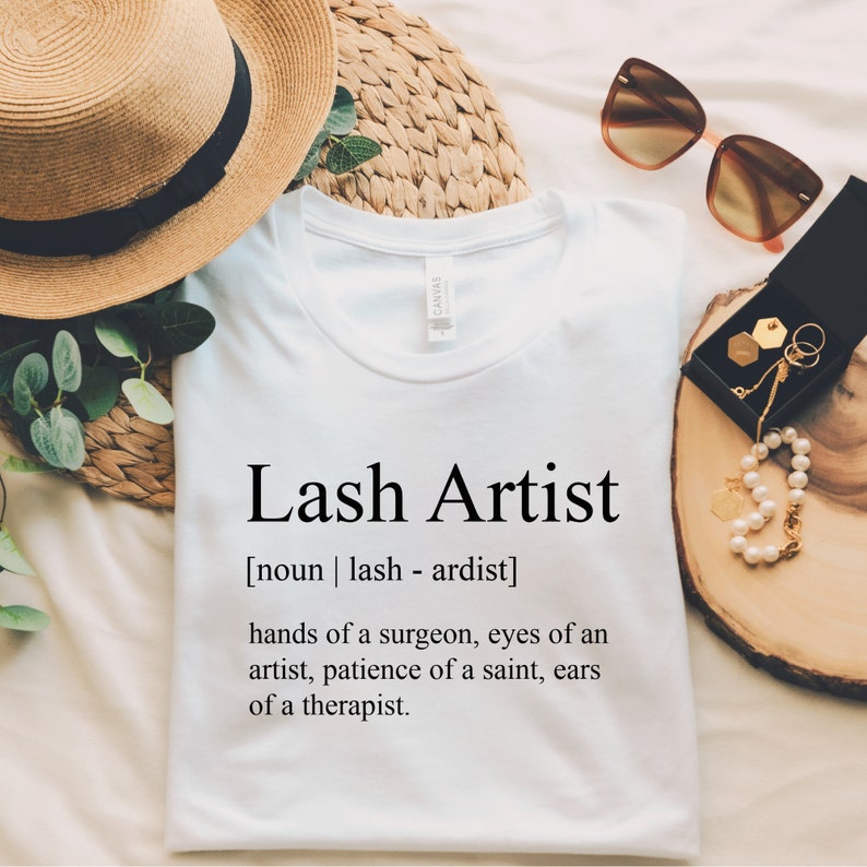 Lash Artist Definition T-shirt Lash Shirt Eyelashes Shirt Lash - Etsy