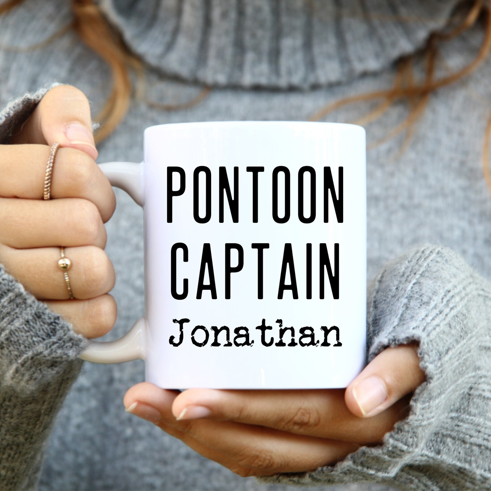 Pontoon Boat Gifts, Personalized Pontoon Captain Mug, Personalized ...