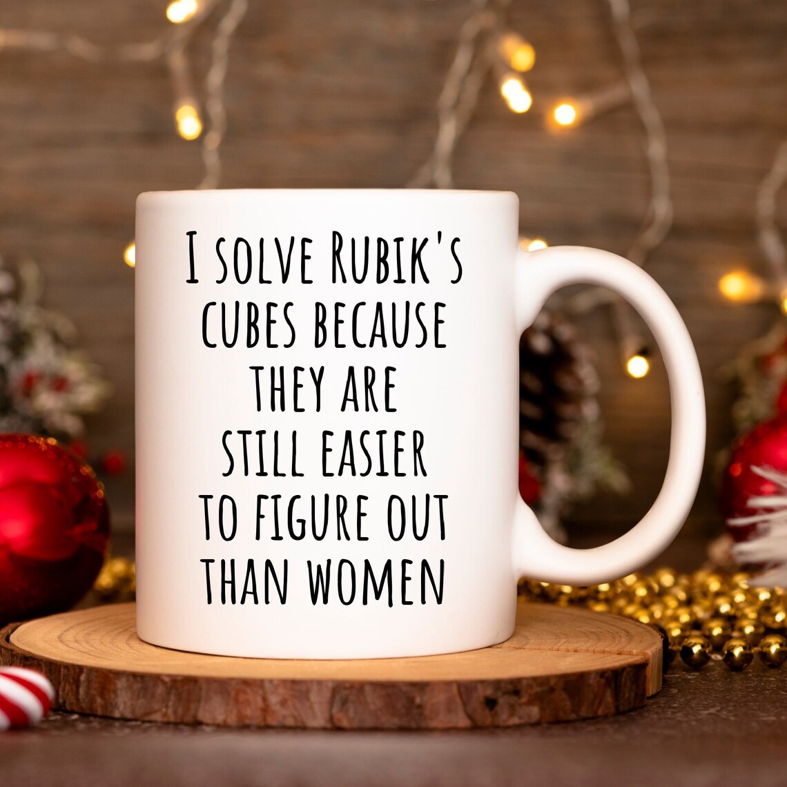 Rubiks Cube Mug Funny Rubik's Cube Gifts i Solve - Etsy