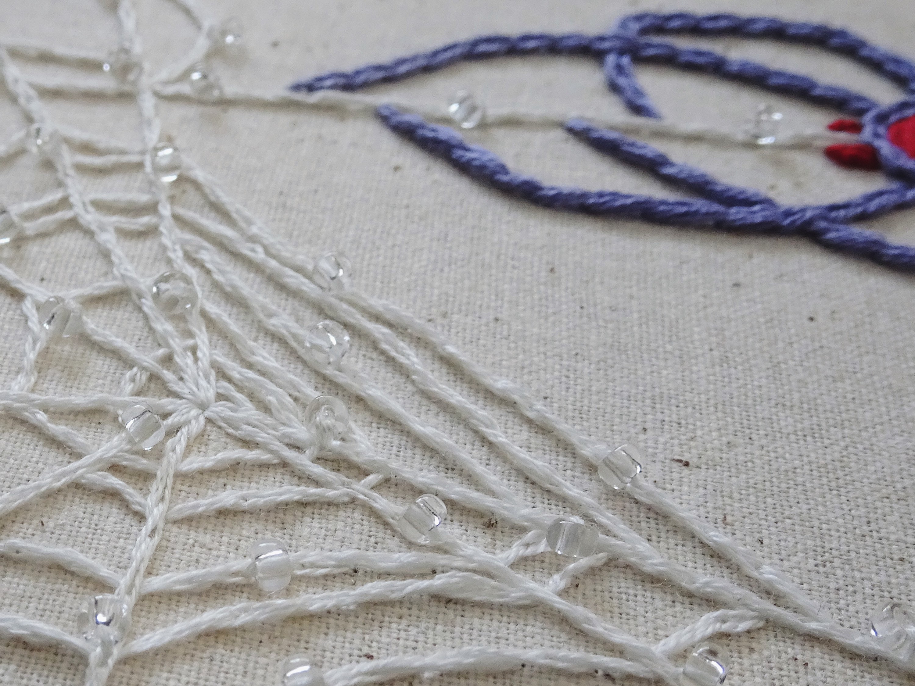 Creepy Spider / Spider Web Hand Embroidery - Etsy