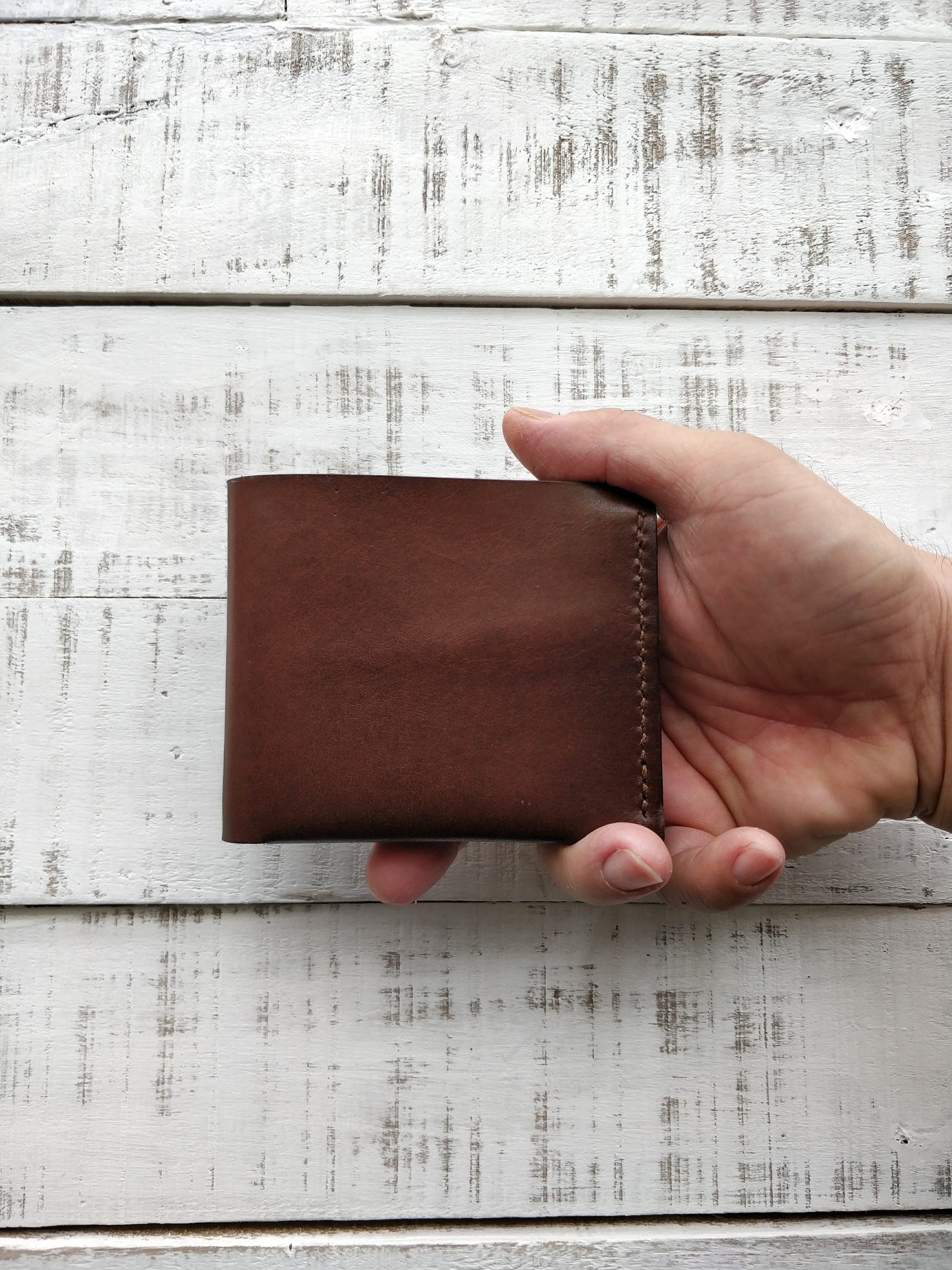 Handmade Leather Bifold Wallet,mens Wallet,groomsmen Gift,personalized ...