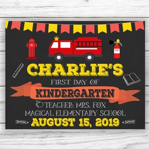 First Day of School Sign Printable - Back to School Sign Chalkboard ...