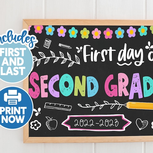 Back to School Card Printable Teacher Card First Day of - Etsy