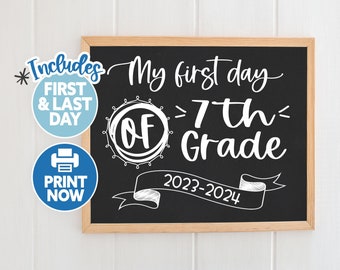 First Day of School Sign Girl First Day of School Sign - Etsy