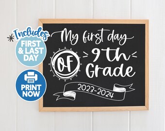 First Day of High School Sign First Day of Freshman Year - Etsy