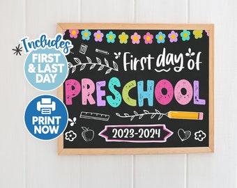 First Day of First Grade Printable 1st Day of 1st Grade Sign Boy First ...