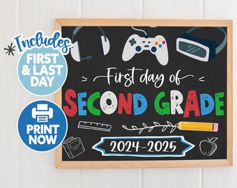 Mermaid Back to School Sign Printable Girl First Day of School Sign ...