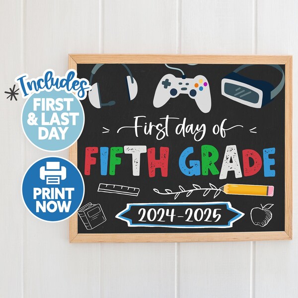 5th Grade Sign - Etsy