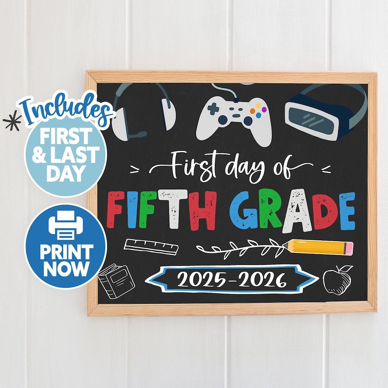 5th Grade Sign - Etsy