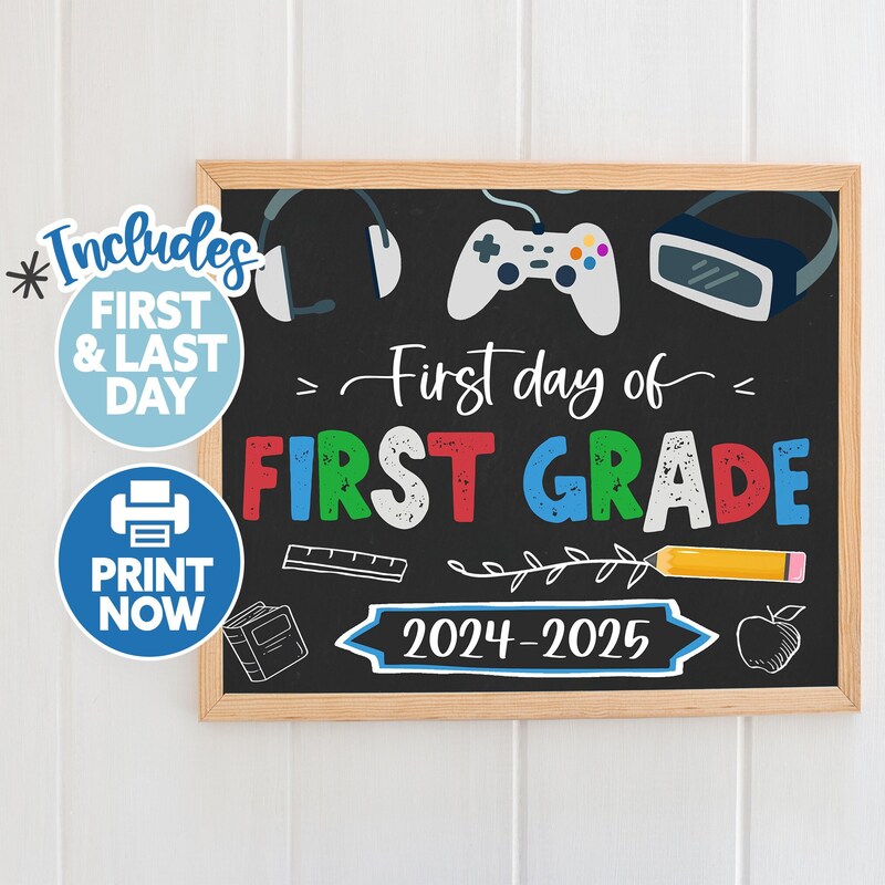 First Day of School Sign - Etsy