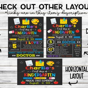 First Day of Prek Chalkboard Printable - Back to School Sign - First ...