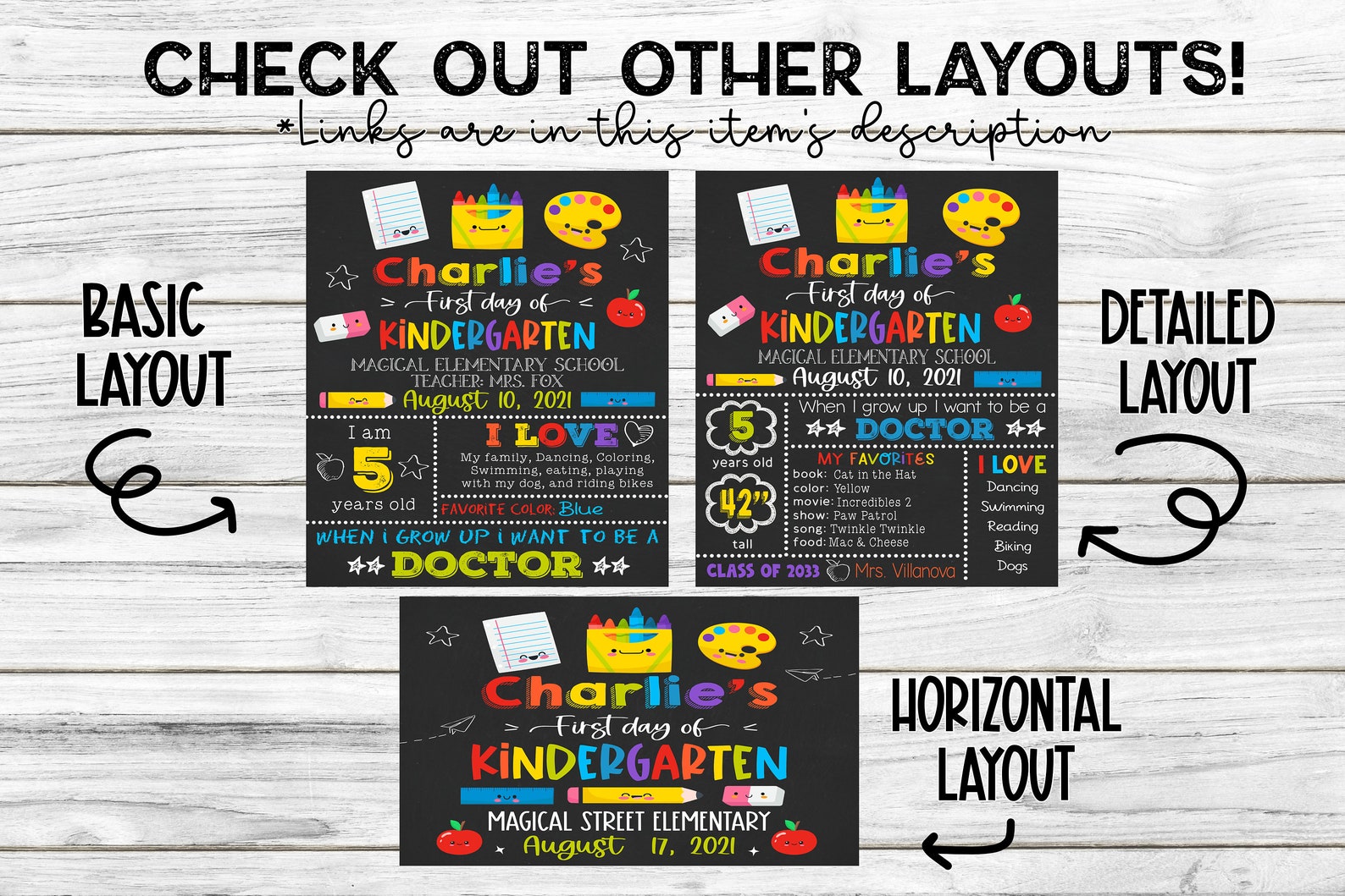 First Day of Daycare Printable Sign - Back to School Sign Chalkboard ...