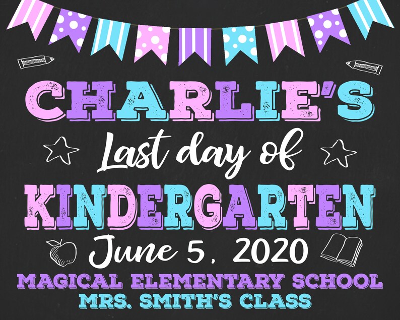 Rainbow Back to School Sign First Day of School Sign - Etsy