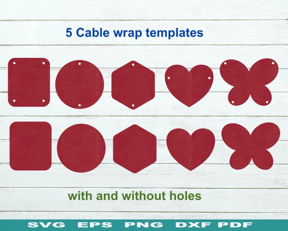 Scrapbooking Paper, Party & Kids Cable Holder Template Pattern Leather ...