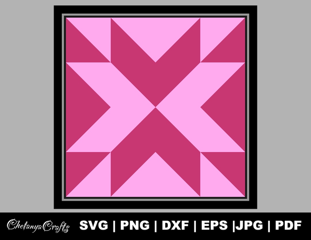 Quilt Blocks SVG Cut File Printable JPG PNG Sewing Design Geometric ...