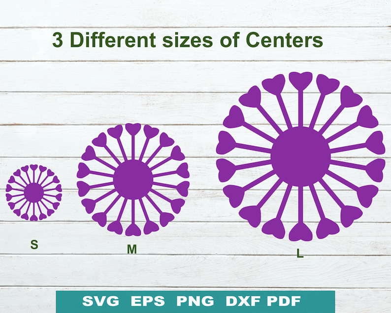 Flower Petal Template Paper Flower SVG DIY Large Paper - Etsy