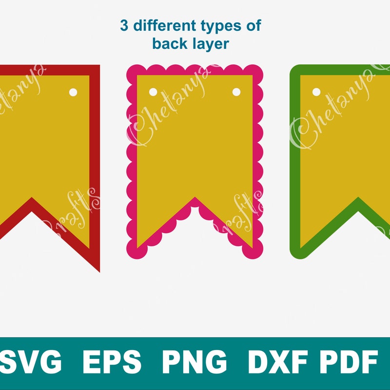 Pennant Banner Svg - Etsy