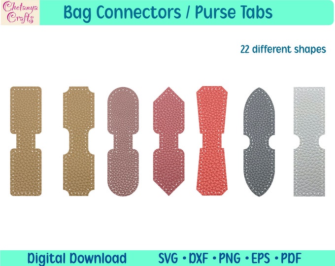 Strap Connector Tab,bag Strap Anchors Svg,webbing Bag Connectors ...