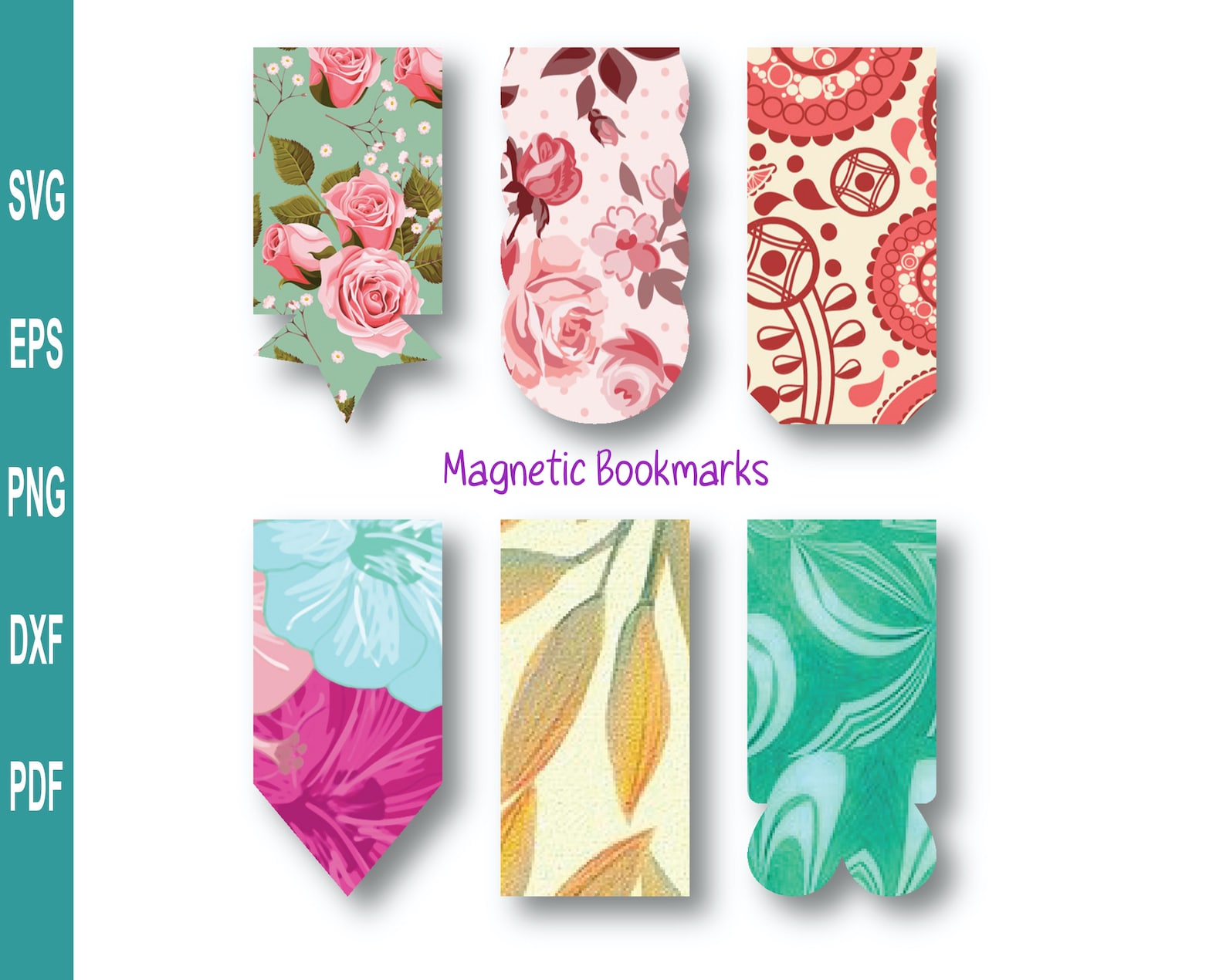 Magnetic Bookmark SVG Book Lover Gift DIY Planner Book Mark | Etsy