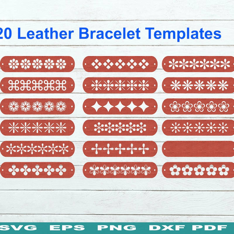 Leather Bracelet Svg - Etsy