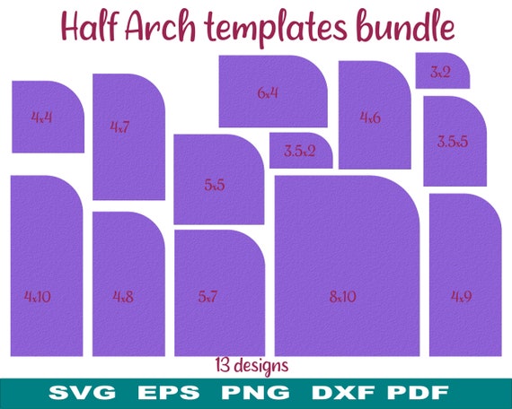 Half Arch SVG Bundleboho Half Arch Svghalf Arch Patternhalf - Etsy