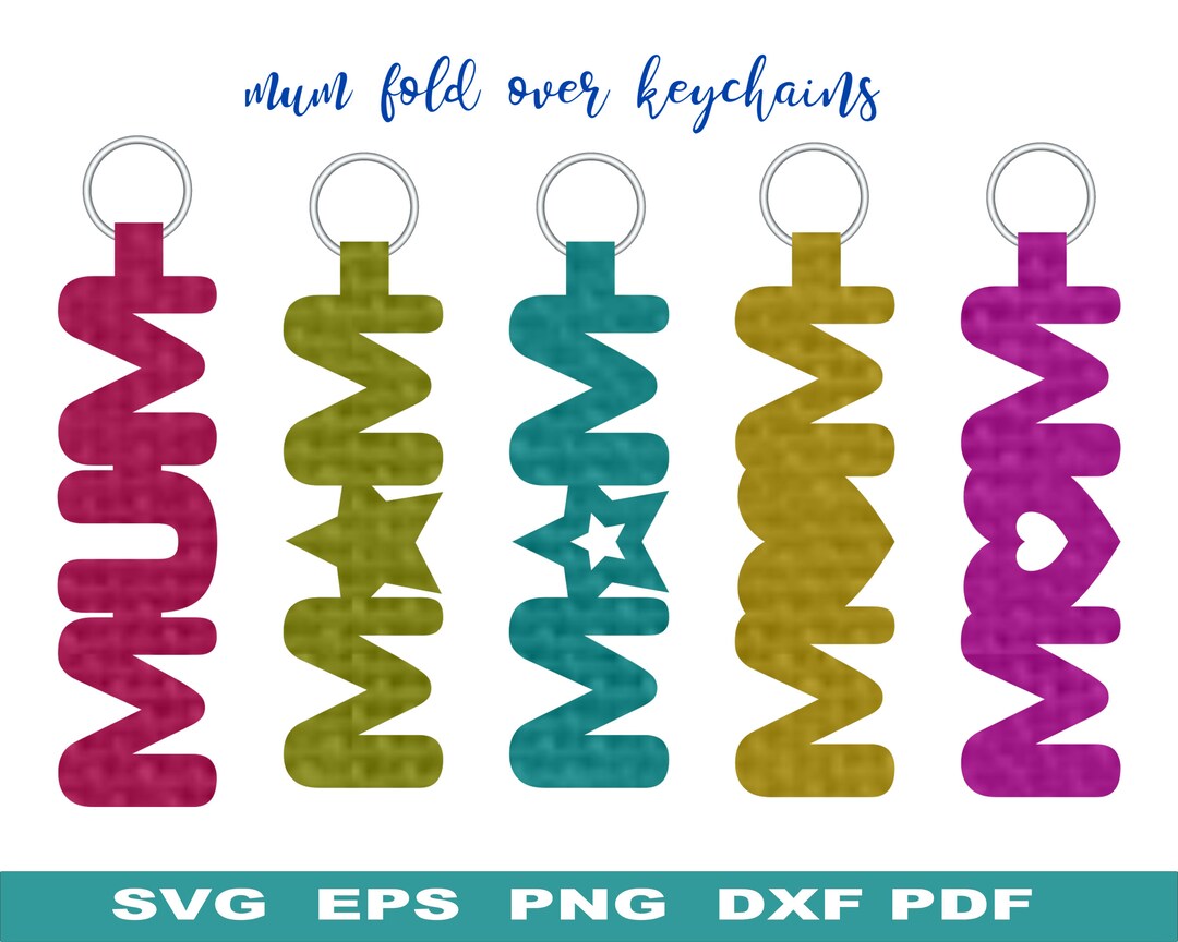 Mother’s Day Key Fob,mom Key Fob SVG, Mom Keychain Template, Mom Key ...
