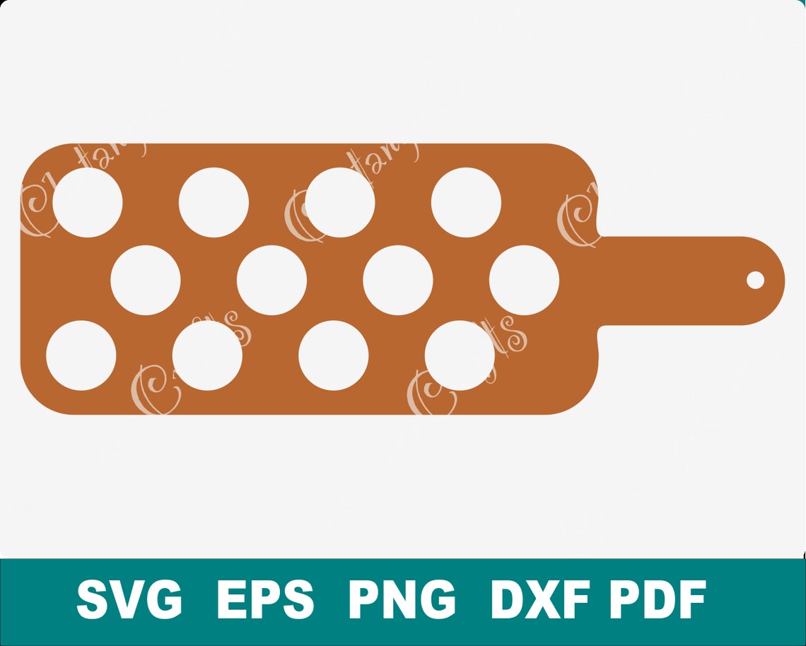 Shots Serving Paddle Template Svg Woodworking Project Plan - Etsy